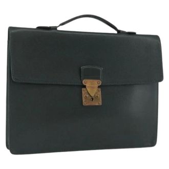 Louis Vuitton Pre-owned Taiga Leder Business Bag - - Pre-owned - Damen - Gr&uuml;n - ONE SIZE