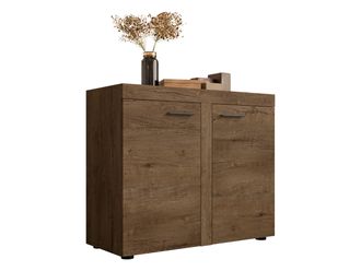 Mirjan24 Kommode Rango 2F mit 2 T&uuml;ren, Highboard, Naturt&ouml;ne, Anrichte, Sideboard, Mehrzweckschrank, Wohnzimmerschrank, Schrank (Lefkas Eiche)