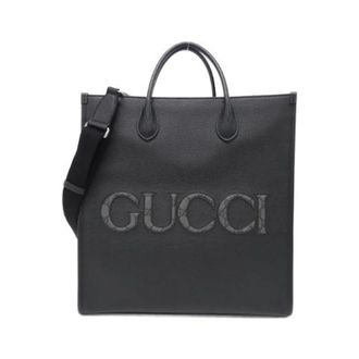 Gucci Pre-owned GG Supreme Canvas Leder Tote Bag - - Pre-owned - Damen - Schwarzk - ONE SIZE