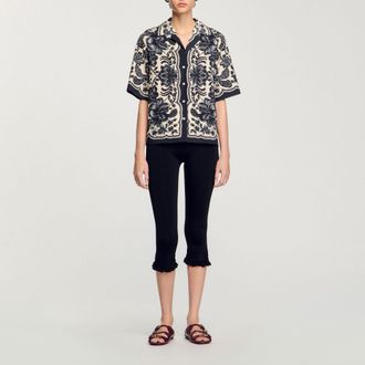Sandro Chemise &agrave; imprim&eacute; fleuri hawa&iuml;en