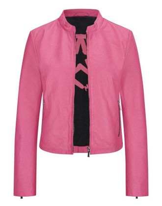 Milestone Lederjacke MSConny kurze Biker-Jacke, mit kleinem Stehkragen
