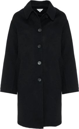 Malo Homme, Manteaux, Noir, Taille: S Manteau en cachemire