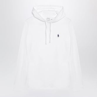 Polo Ralph Lauren Wei&szlig;es Kapuzen-Sweatshirt aus Baumwolle