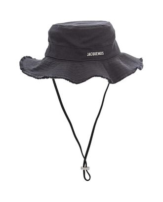 Jacquemus Caps & M&uuml;tzen - Le Bob Artichaut Cotton Hat - Gr. 56 - in Schwarz - f&uuml;r Damen