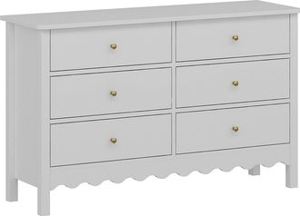 Vente-Unique Kommode 6 Schubladen - Wei&szlig; - ILIZANA