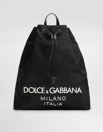 Dolce & Gabbana Rucksack Aus Nylon - Mann Rucksäcke Und Bauchtaschen Schwarz Nylon Onesize