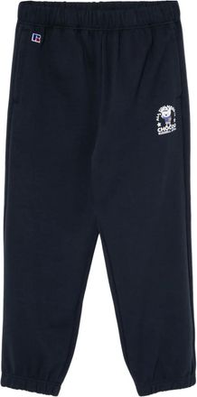 Chocoolate x Russell Athletic pantalon à imprimé ourson - Bleu