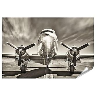 Islandburner Poster XXL - Impression photo - R&eacute;tro - Avion - Qualit&eacute; sup&eacute;rieure