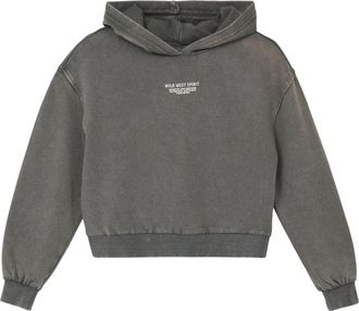 s.Oliver Kurzes Oversize-Sweatshirt mit Garment Dye und Rückenprint