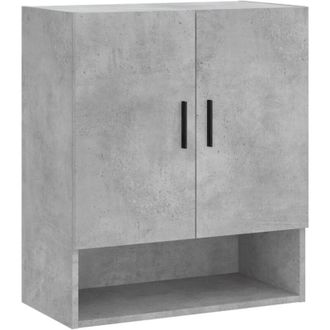 vidaXL Armoire murale gris b&eacute;ton 60x31x70 cm bois ding&eacute;nierie