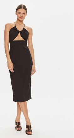 Calvin Klein Jeans Coctailkleid J20J223514 Schwarz Slim Fit