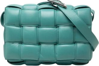 Bottega Veneta Sac bandouli&egrave;re Cassette matelass&eacute; Pre-owned - Femme - Pre-owned - Bleu - Taille: ONE Size