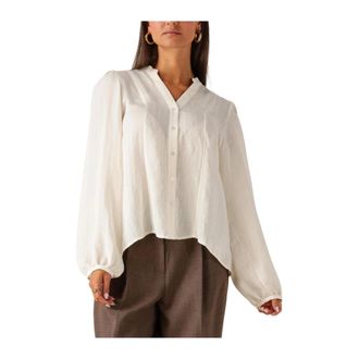 Moss Copenhagen Damen, Blusen & Hemden, Wei&szlig;, MGr&ouml;&szlig;e