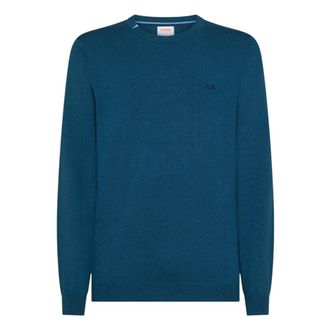 Sun 68 Sweater Basic L/S - Homme - Pulls - Bleu - Taille: 2XL