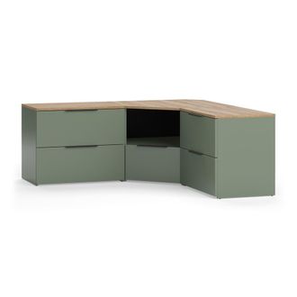 Vicco Wohnwand Wido, Gr&uuml;n, 3 Teile