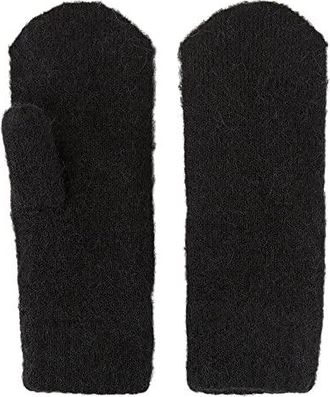 Pieces Pccindy Wool Mittens Noos Femme Gants, Noir, Taille unique