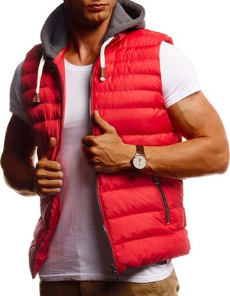 LEIF NELSON Herren Weste Outdoor | Stepp Weste Herren & &auml;rmellose Weste Herren | Weste Herren f&uuml;r Outdoor | Westen Herren | &auml;rmellose Fleeceweste Herren | Weste m