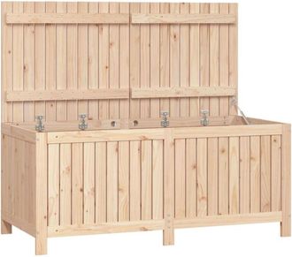 vidaXL Vidaxl - Bo&icirc;te de rangement de jardin 147x68x64 cm Bois massif de pin