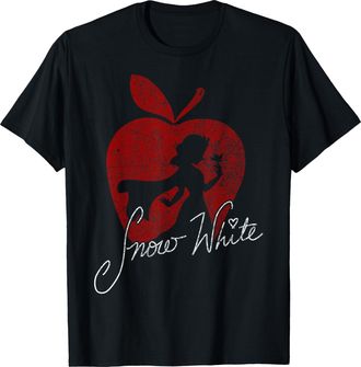 Disney Schneewittchen-T-Shirt mit Apfel-Silhouette T-Shirt