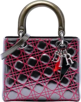 Dior Pre-owned Medium Lady - Femme - Pre-owned - Gris - Taille: ONE Size