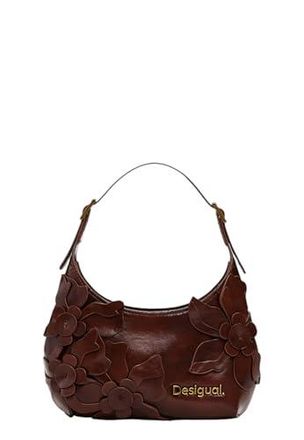 Desigual Bag_Reprise Choco Valenti, Accessoires PU Sac Corps Femme, Marron, One Size