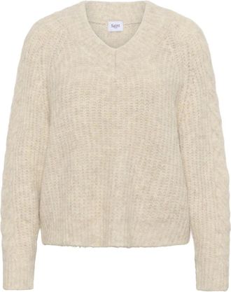 Saint Tropez Damen, Strickwaren, Beige, 2XLGröße