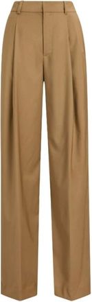 Ralph Lauren Pantalon fusel&eacute; tiss&eacute; - Femme - Pantalons - Brun - Taille: 34 FR