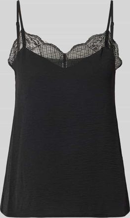 Pieces Loose Fit Blusentop mit Spitzenbesatz Model TIFFANY