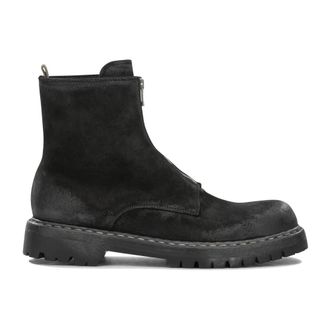 Officine Creative Bulla DD Lug 114 Schn&uuml;rstiefeletten mit Rei&szlig;verschluss - - Shoes - Herren - Schwarzk - 42 1/2 EU