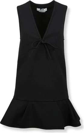 Msgm Msgm, Femme, Robes, Noir, Taille: 40 FR Cady V-neck Minidress