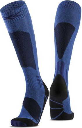 X Socks Ski Discover OTC - Hochleistungs-Skisocken für Komfort & Unterstützung - O-Ring-Bandage für Stabilität - Ideal für Ski, Snowboard & Wintersport - Blau