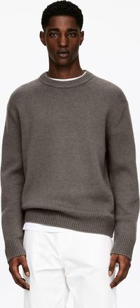 Arket Pullover Aus Schwerem Wollstrick -Grau