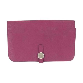 Herm&egrave;s Pre-owned Dogon GM Long Wallet Rose Purple - - Pre-owned - Damen - Rosa - ONE SIZE