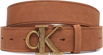 Calvin Klein G&uuml;rtel Calvin Klein Ck Buckle Suede 35Mm Fixed LV04D7126G Braun