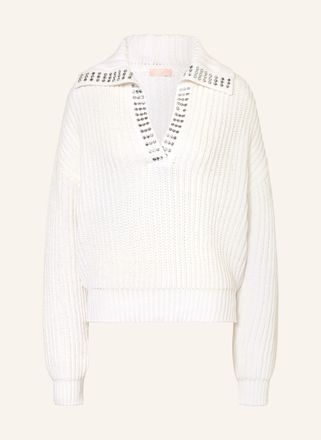 Liu Jo Liu Jo Pullover Mit Schmucksteinen weiss