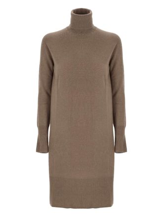 Joseph Midikleid mit Rollkragen - Braun