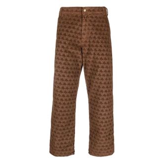 ERL Cordhose mit Grafikdruck - - Trousers - Herren - Braun - M
