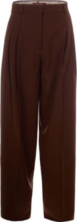 Max Mara Femme, Pantalons, Brun, Taille: 40 FR Bacio Wide Pantalons