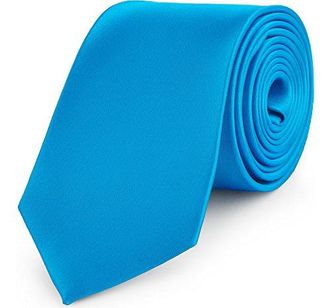 Ladeheid Cravate Large Diversit&eacute; de Couleurs Accessoire V&ecirc;tement Homme KP-8 (150cm x 8cm, Bleu)