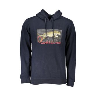 Cavalli Blauer Baumwoll-Kapuzenpullover fr Mnner - - Sweatshirts & Hoodies - Herren - Blau - 2XL