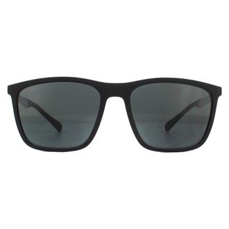 Emporio Armani Sonnenbrille EA4150 506387 Gummi Schwarz Grau