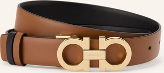 Ferragamo Ferragamo Lederg&uuml;rtel Zum Wenden braun