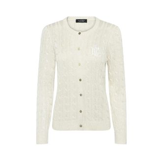 Ralph Lauren Zopfmuster-Strickjacke - - Knitwear - Damen - Beige - XL