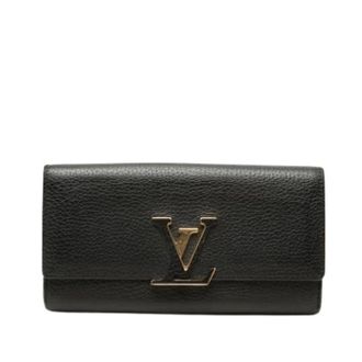 Louis Vuitton Portefeuille Long Pre-owned (Bi-fold) - Femme - Pre-owned - Noir - Taille: ONE Size