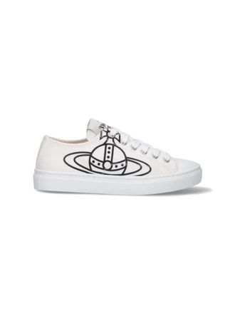 Vivienne Westwood Low-Top Sneaker - Minimalist White Sneakers With Smooth Silhouette - Gr. 36 (EU) - in Weiß - für Damen