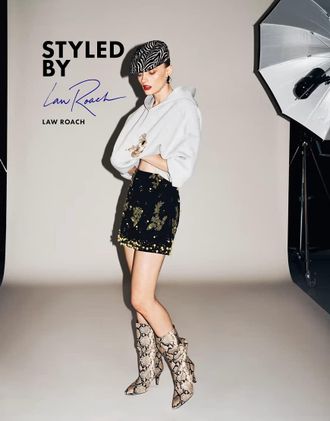 Asos mini-jupe orn&eacute;e de perles noire