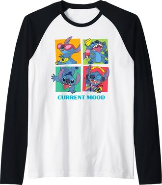 Disney Lilo & Stitch Current Mood Funny Stitch Moods Raglan