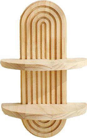 Generic Holzbogenständer - Retro-Wandhalterung, künstlerischer Hänge-Organizer | Einzigartiges Design, minimalistische Aufbewahrungslösung für Schlafzimmer, W