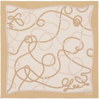 Loewe Foulard imprim&eacute; en soie