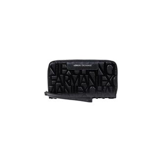 A|X Armani Exchange Stilvolle Zip-Around Geldb&ouml;rse mit F&auml;chern - - Accessories - Damen - Schwarzk - ONE SIZE